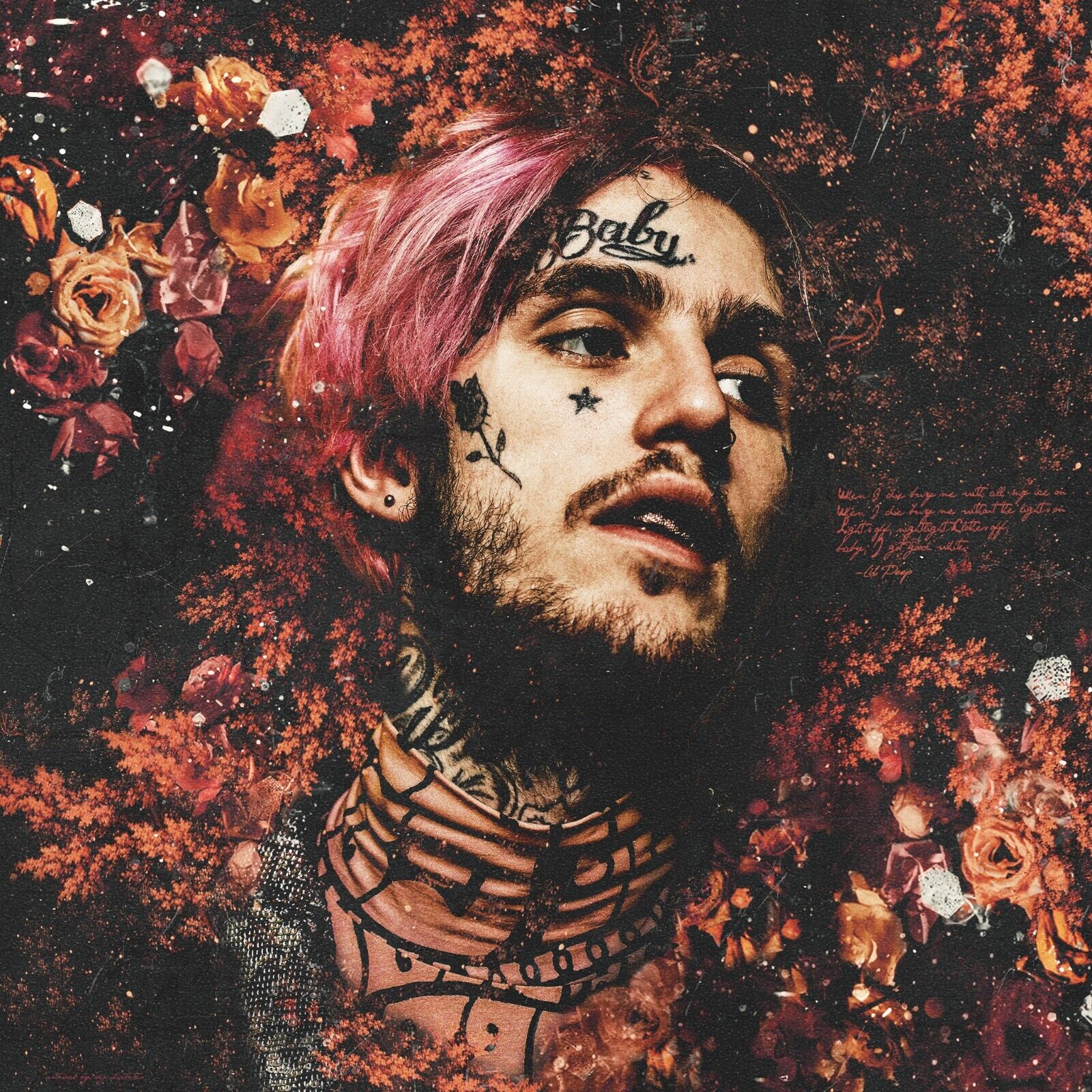 Poster Lil Peep Rap Music Poster Rapper Wall Art