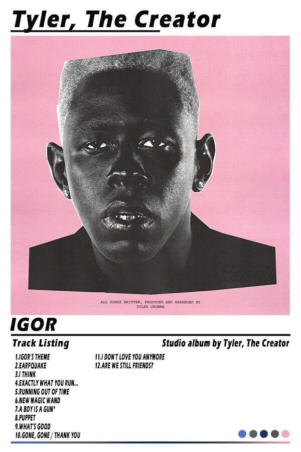 Tyler, The Creator 'IGOR' Album Cover Rap Cover Art Music Poster – xonomax
