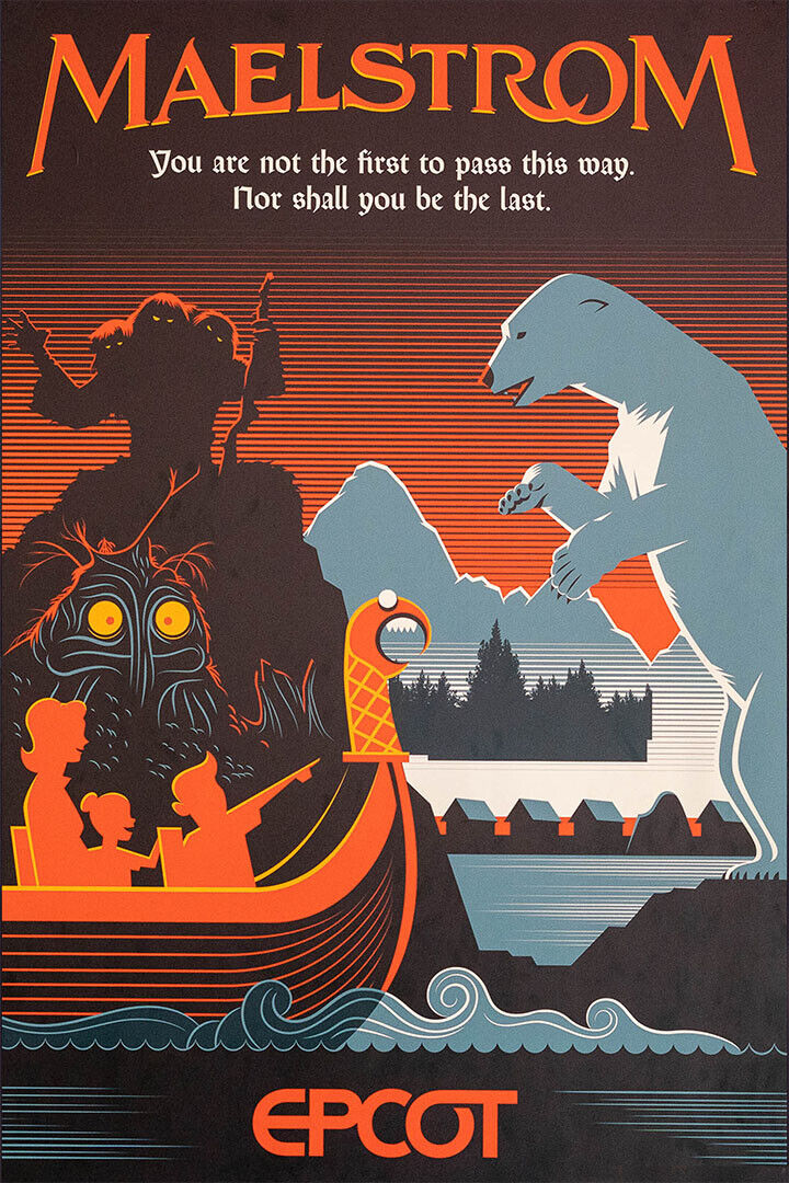 Poster - Epcot Center Attraction Maelstrom Vintage Style Poster Wall ...