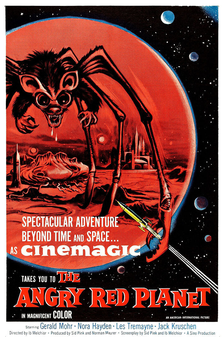 Poster - The Angry Red Planet Movie Vintage Horror Action Poster Wall ...